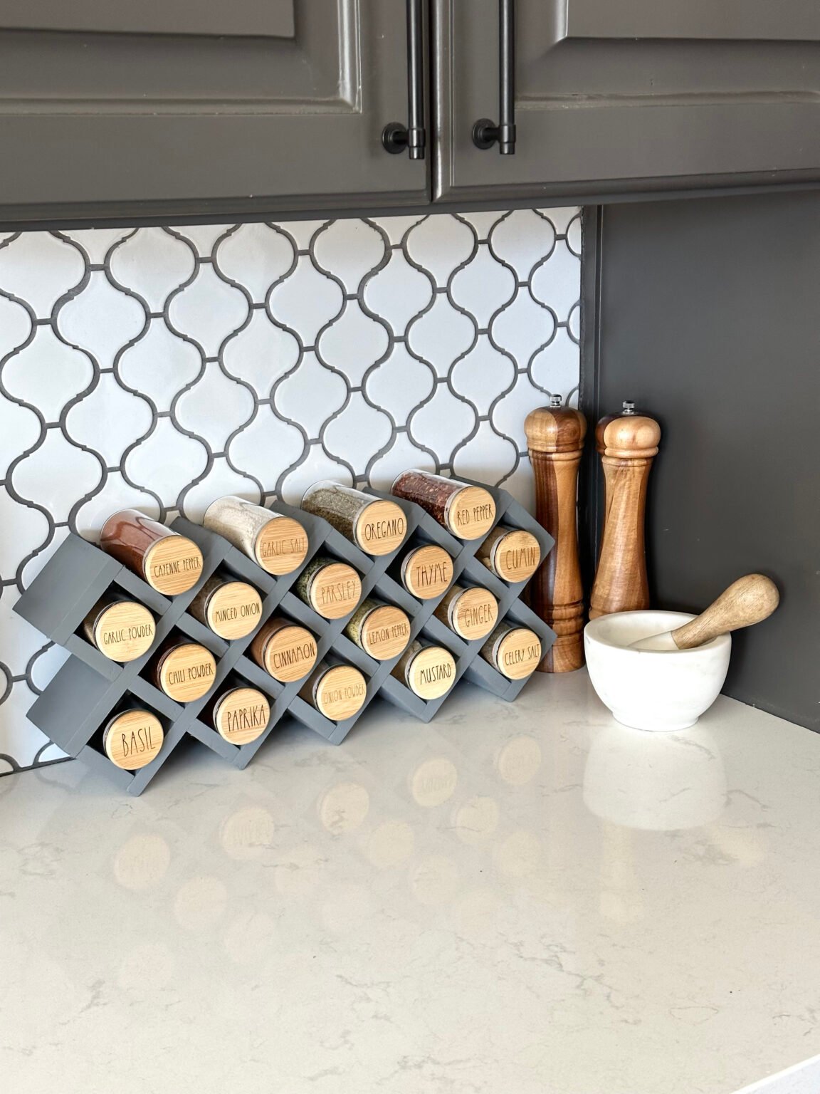 How to Build a DIY Countertop Spice Rack – Clover House Gifts