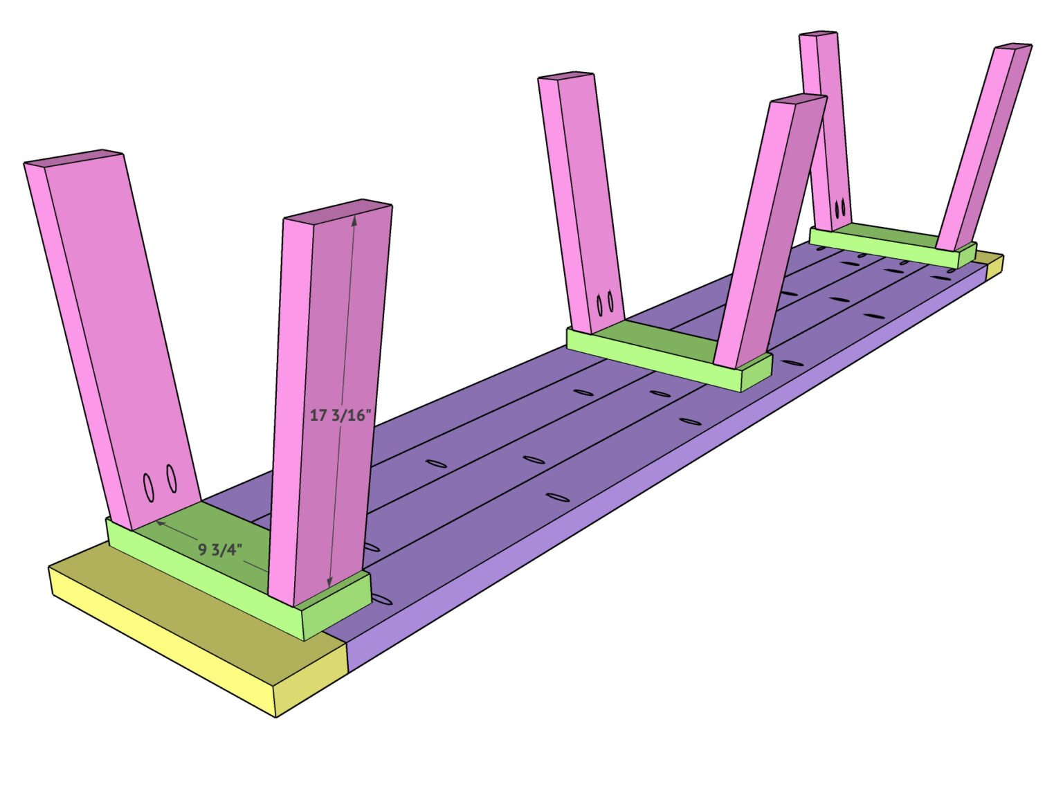 How To Build A Dining Bench - Shanty 2 Chic