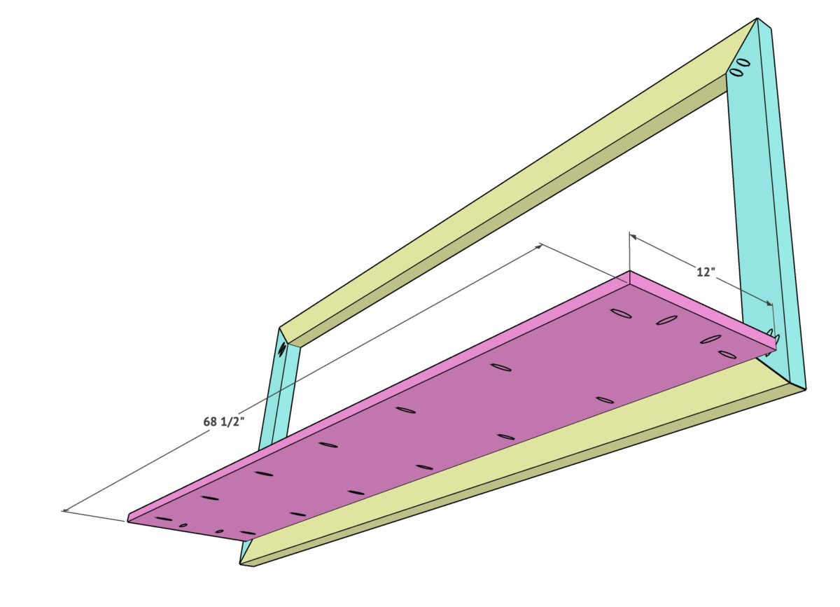 DIY Modern Waterfall Console Table - Shanty 2 Chic