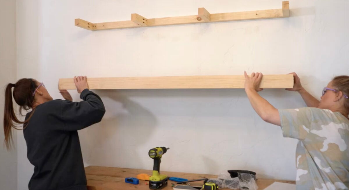 DIY Floating Shelves for the Dining Room - Shanty 2 Chic