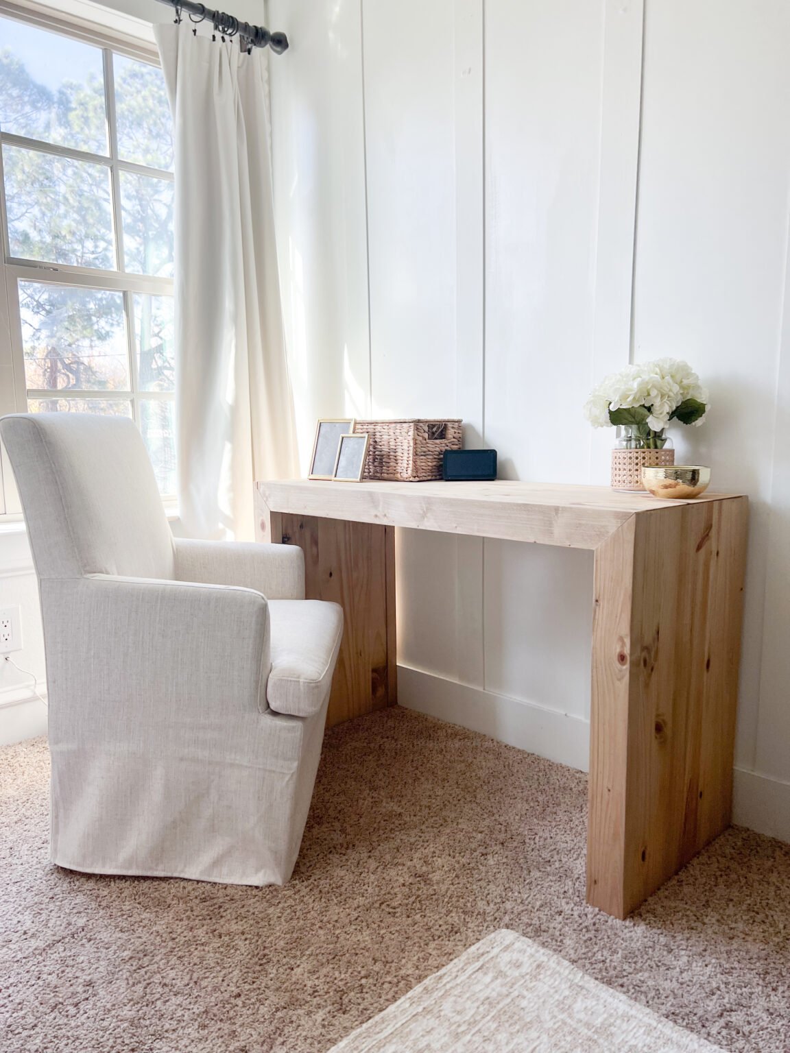 DIY Waterfall Writing Desk - Shanty 2 Chic