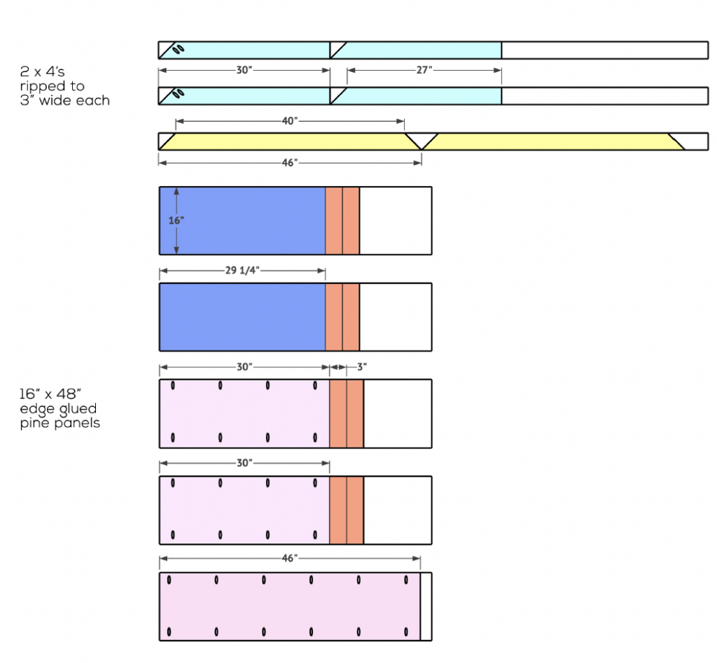 DIY Waterfall Writing Desk - Shanty 2 Chic