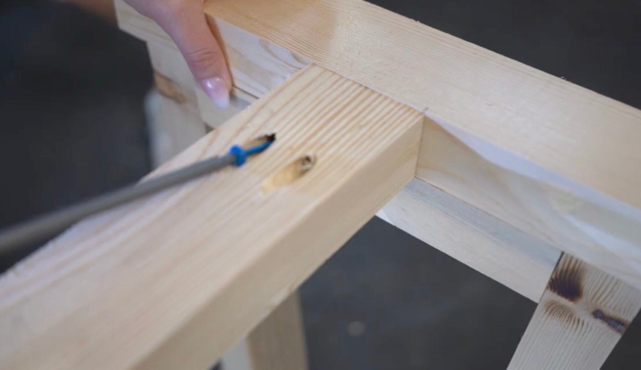 DIY Rustic Modern Console Table - Shanty 2 Chic