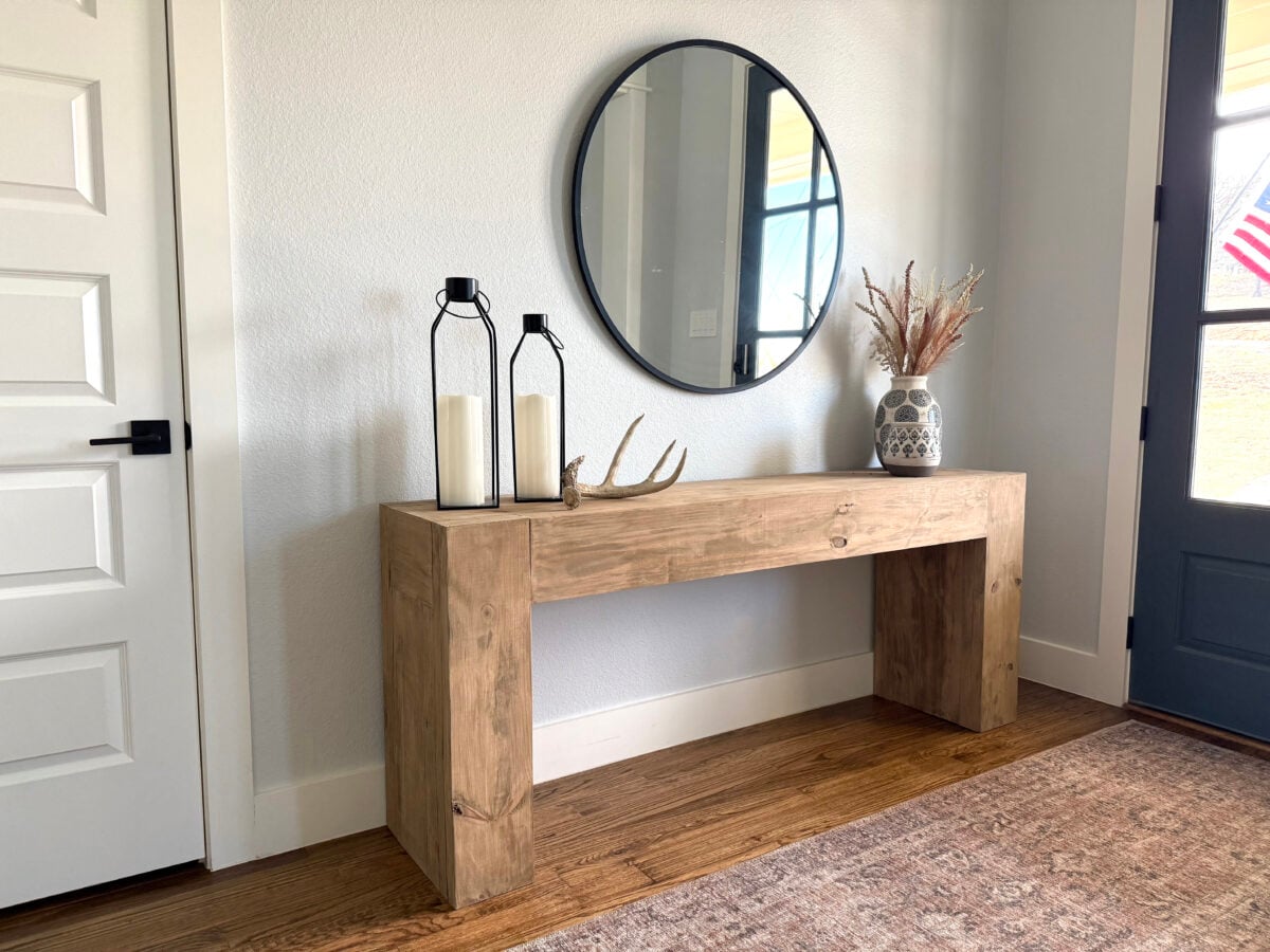 DIY Wood Console Table - Shanty 2 Chic
