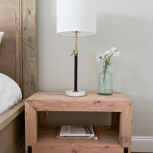 DIY Rustic Modern Nightstand - Shanty 2 Chic