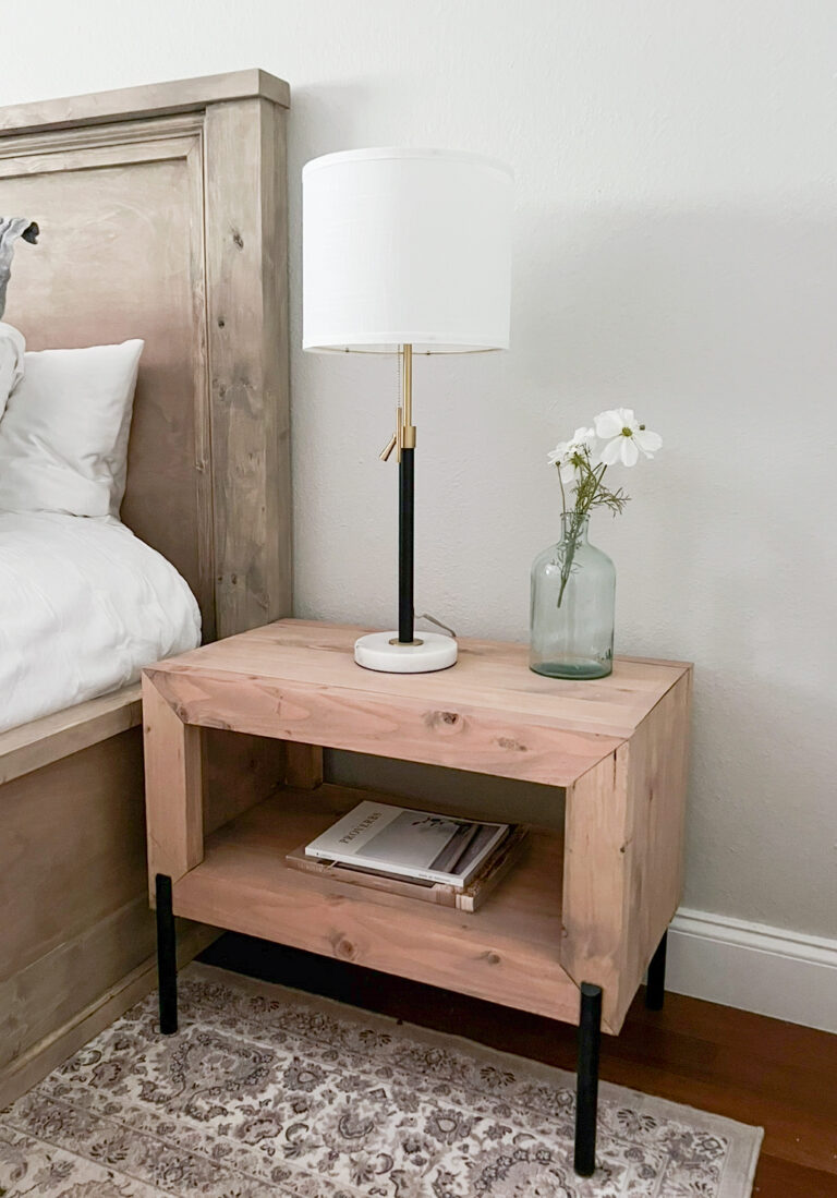 DIY Rustic Modern Nightstand - Shanty 2 Chic