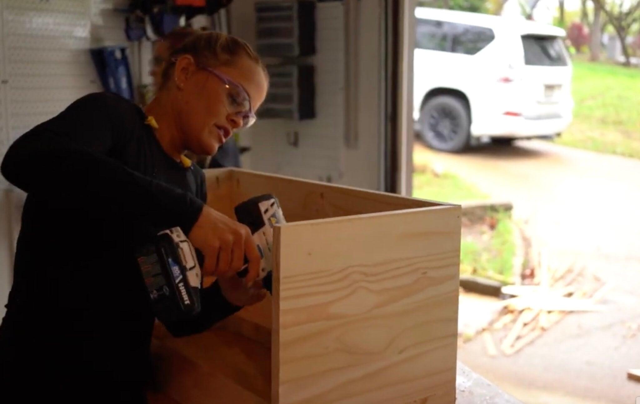 DIY Rustic Modern Nightstand - Shanty 2 Chic