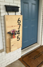DIY Wall Planter with Address Numbers - Shanty 2 Chic